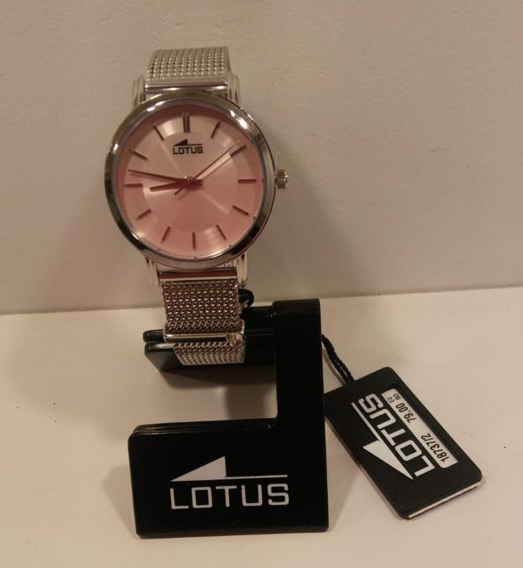 Reloj Lotus de señora con esfera rosa - Joyería Susy
